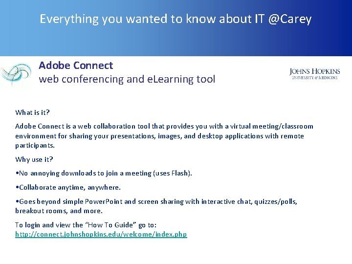 Everything you wanted to know about ITCarey This