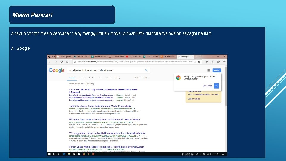 Temu Balik Informasi Model Probabilistik Anggota Kelompok 1