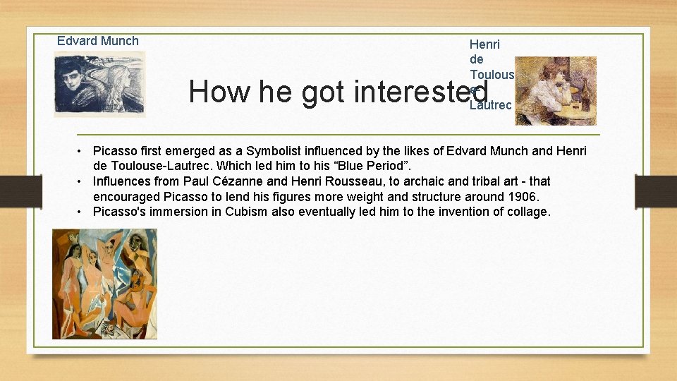 Pablo Picasso Life Artwork Edvard Munch Henri de