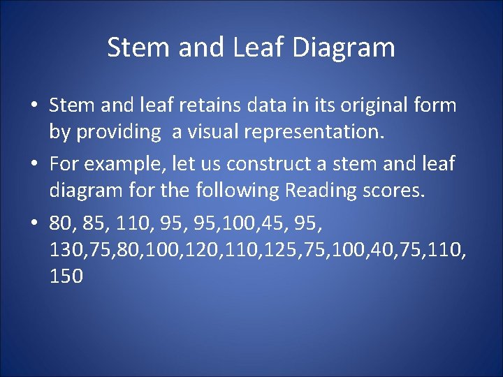 Basic Statistics Lecture five and six Graphical Representation