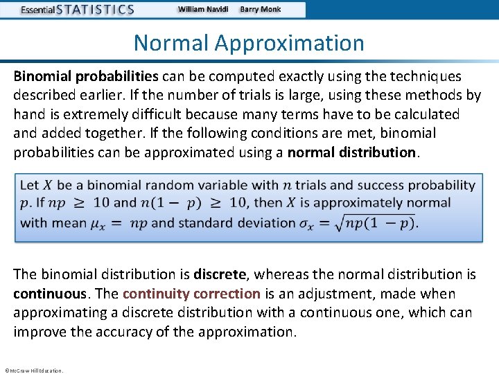 ESSENTIAL STATISTICS 2 E William Navidi and Barry
