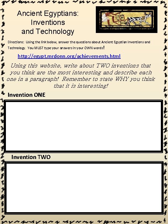 Name Click on the box and type in