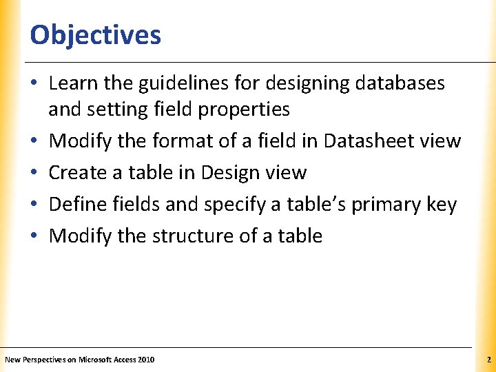 Access Tutorial 2 Building a Database and Defining