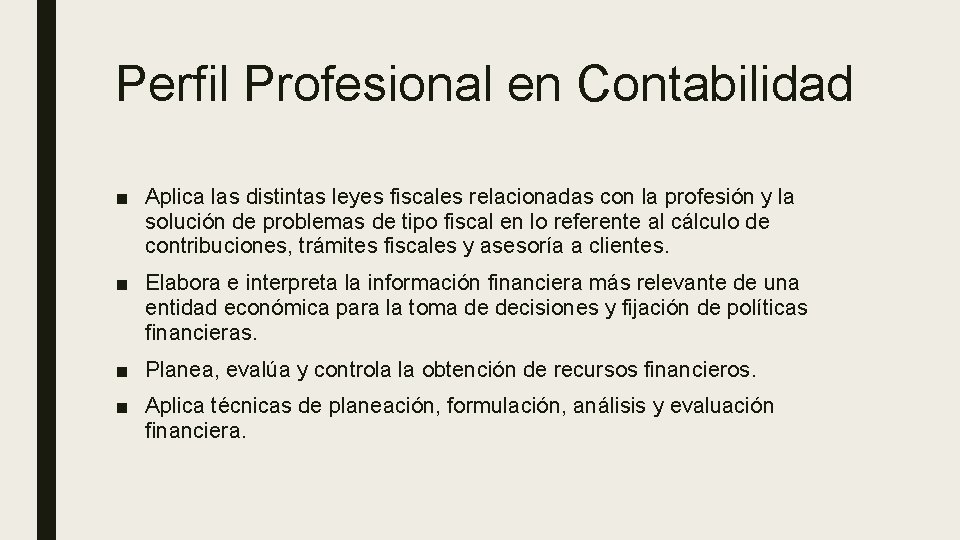 TICA Y PERFIL PROFESIONAL En la contabilidad Kevin