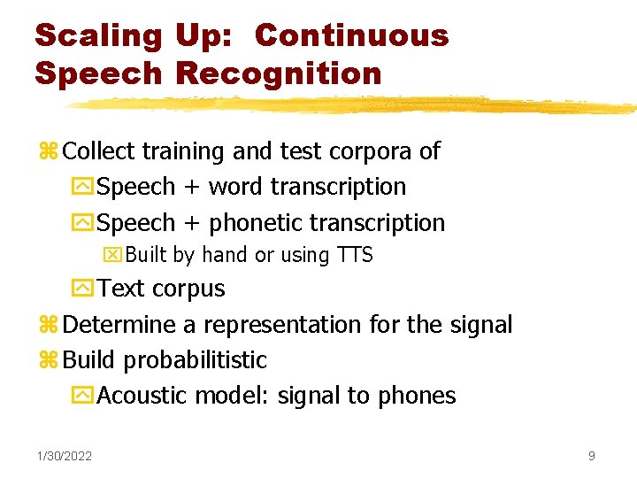 Automatic Speech Recognition Julia Hirschberg CS 6998 1302022