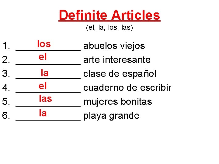 Review Level 1 A Para Empezar Subject Pronouns
