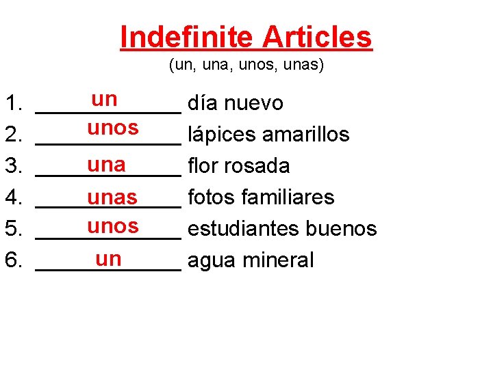 Review Level 1 A Para Empezar Subject Pronouns