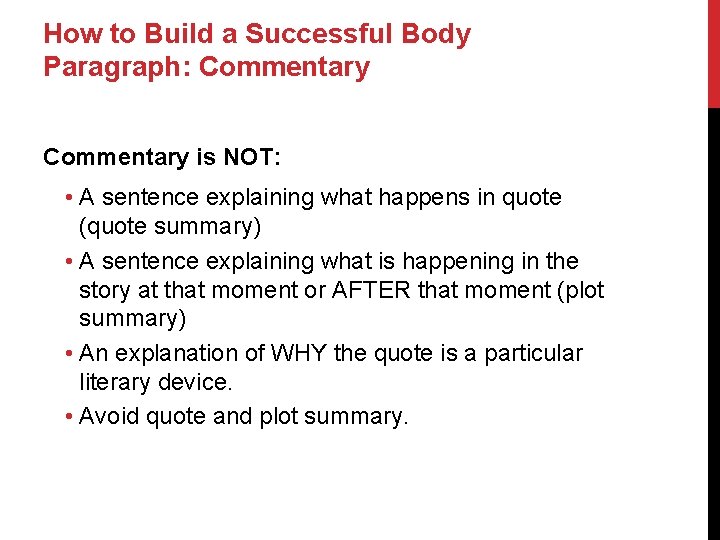 LITERARY ANALYSIS WHAT YOU NEED TO KNOW ABOUT