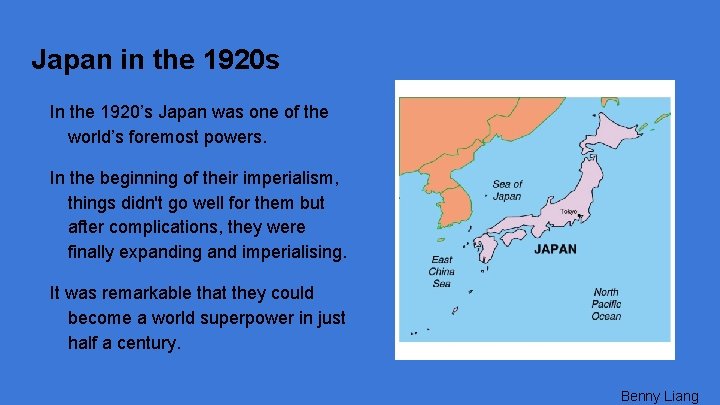 Japanese Imperialism By Benny Brett and Mayukh Main