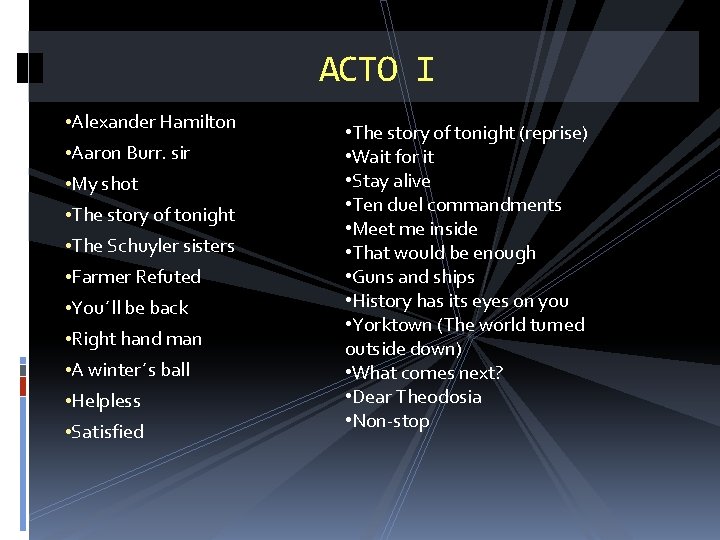 what is hamilton Hamilton is a broadway musical