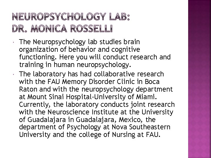 Directed Independent Study Labs DIS BROWARD PSYCHOLOGICAL ASSOCIATION