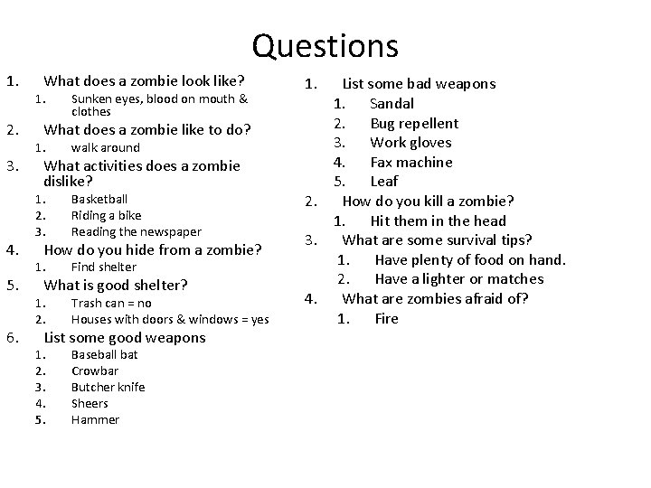 A Brief History of Zombies Vocabulary Slave Grave