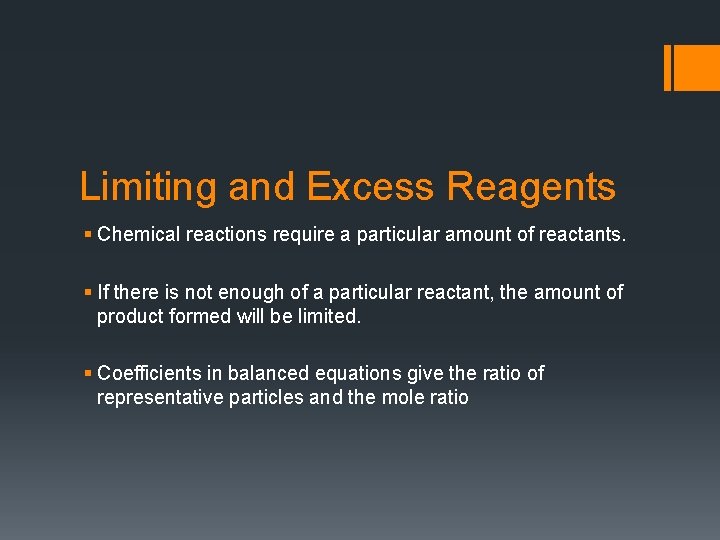Limiting Reagent and Percent Yield Created by Miss
