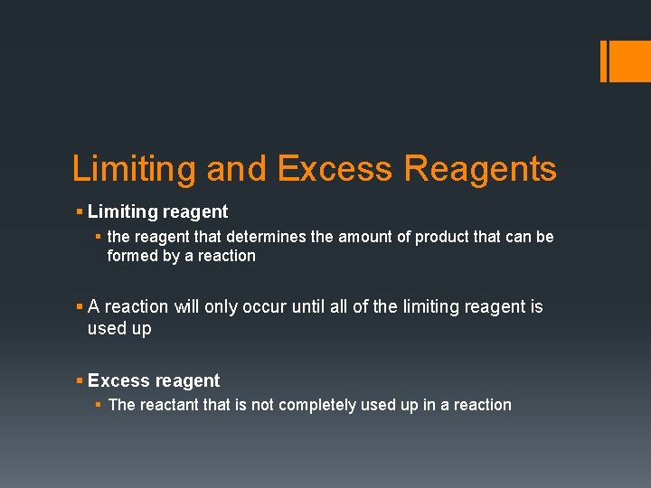 Limiting Reagent and Percent Yield Created by Miss