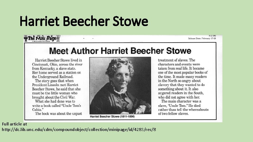 Civil War Causes LEARNING OBJECTIVE SS 912 A