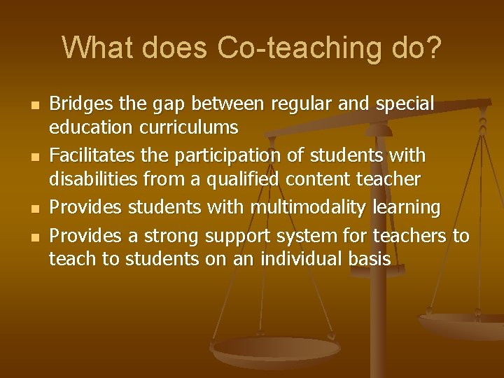 Coteaching Bridging the gap between Regular and Special