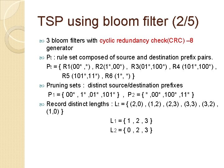 Tuple pruning using bloom filters for packet classification