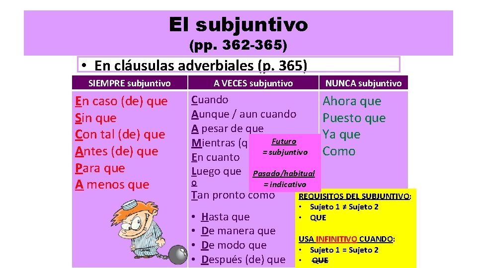 El subjuntivo Anda pp 362 365 En clusulas