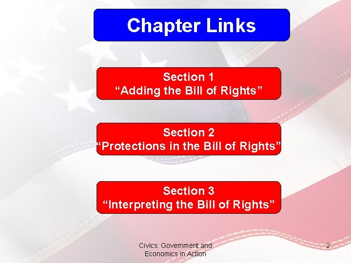 Chapter 6 The Bill of Rights Civics Government