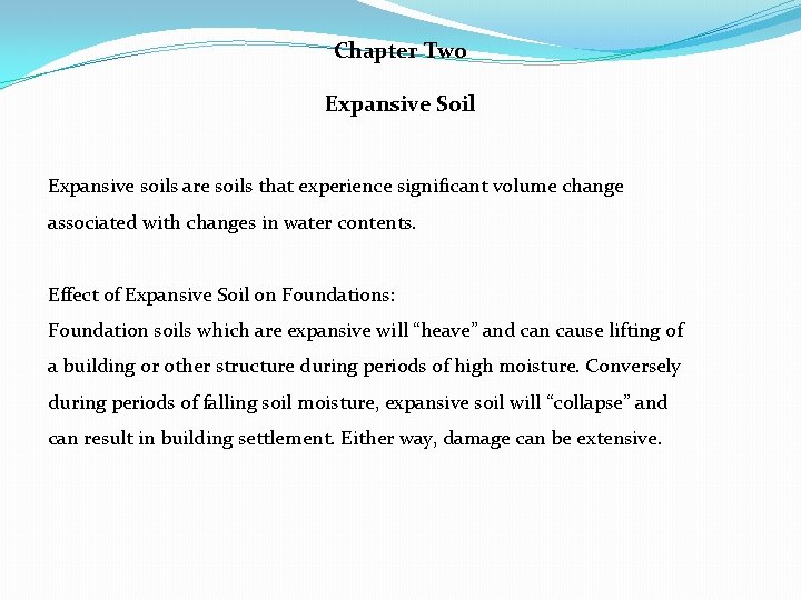 Graduation Project Part One Building on Difficult Soils