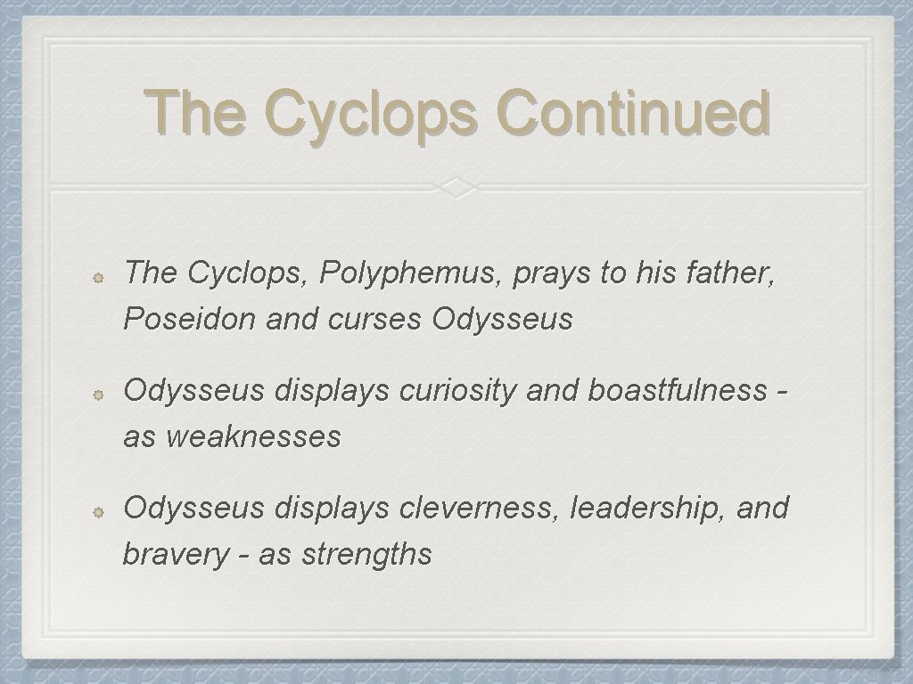 The Odyssey A long voyage by Homer Odysseus