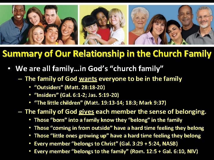 My Church Family Lesson 3 Gods AdoptedByBirth Family