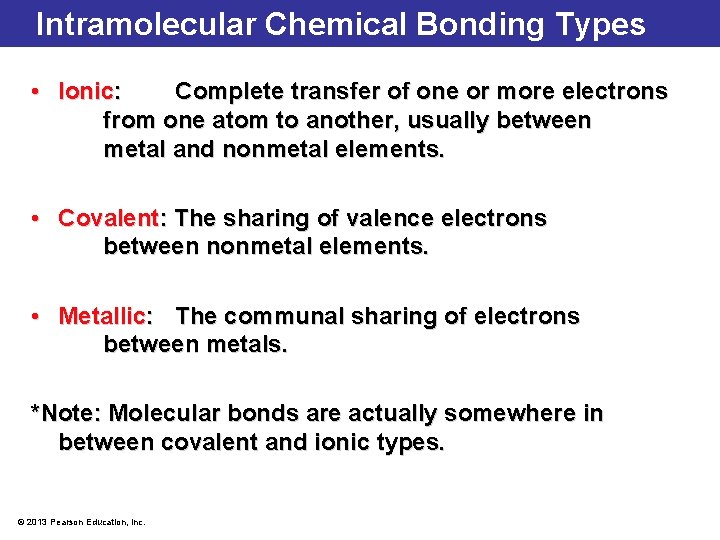 Lecture Presentation Chapter 9 Chemical Bonding I The