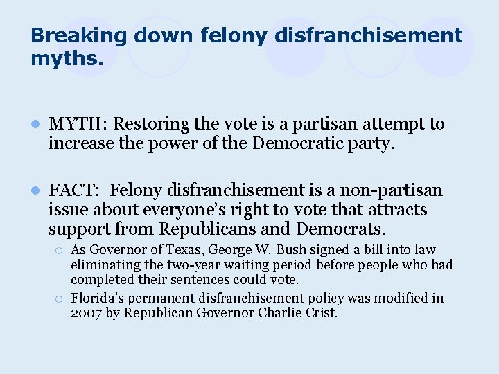Breaking Barriers to the Ballot Box An Overview