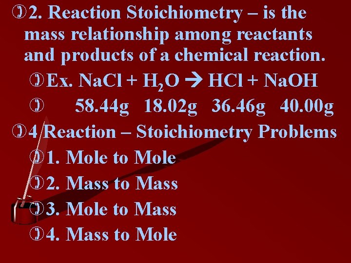 Ch 9 Stoichiometry Stoichiometry is a branch of