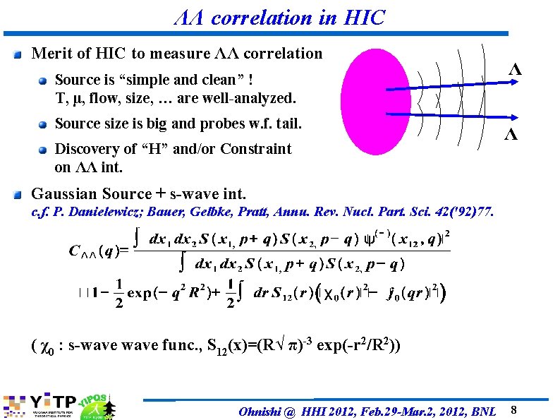 LambdaLambda correlation in K K reactions and in