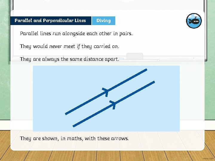 National Curriculum Objective Identify horizontal and vertical lines