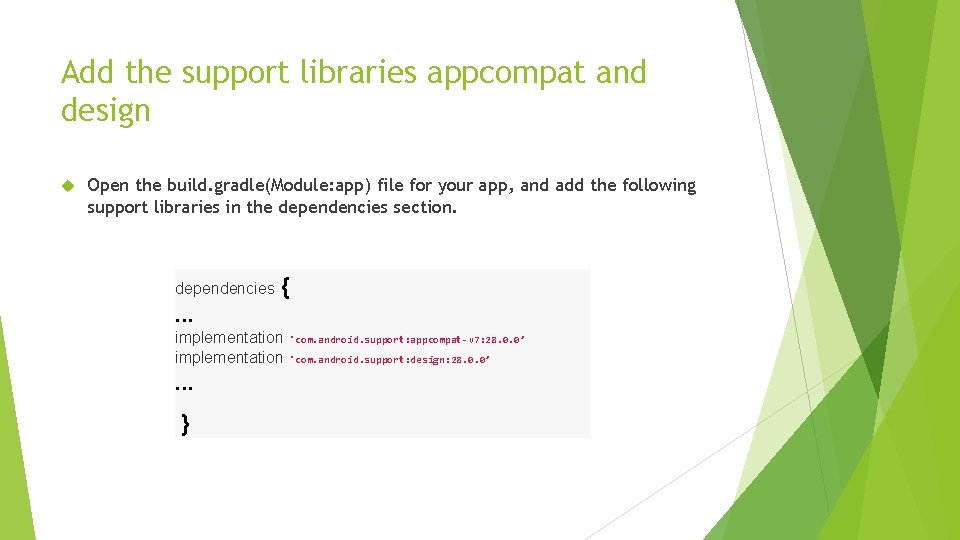 Mobile Programming Menus and App Bar App Bar
