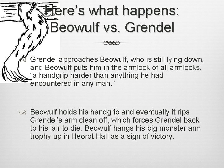 Beowulf vs Grendel Heres what happens Beowulf vs