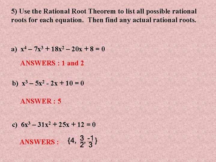ALGEBRA II HONORSGIFTED SECTIONS 5 5 and 5