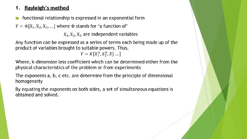 CHAPTER2 DIMENSIONAL ANALYSIS SIMILITUDE AND HYDRAULIC MODELS Objectives