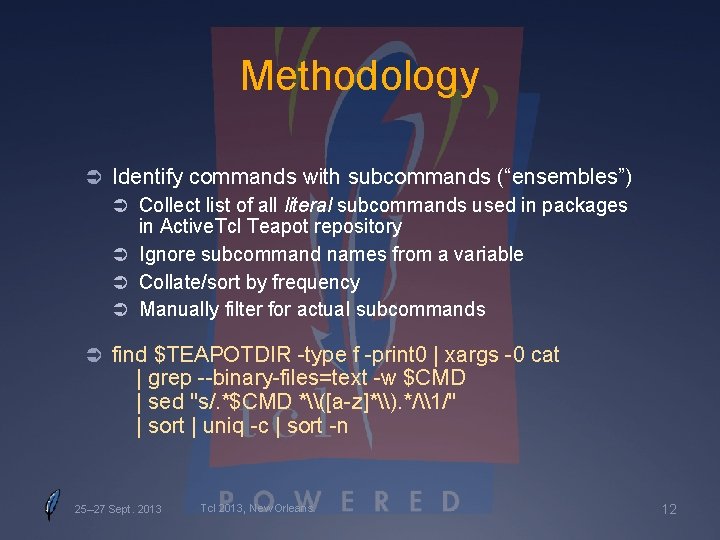 Optimizing Tcl Bytecode Donal Fellows University of Manchester