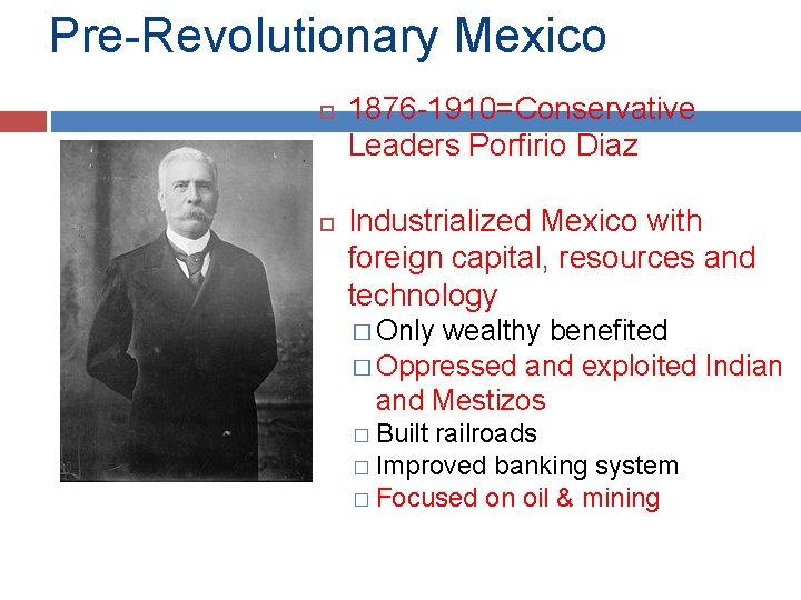 PreRevolutionary Mexico 1821 1850s marked by political instability