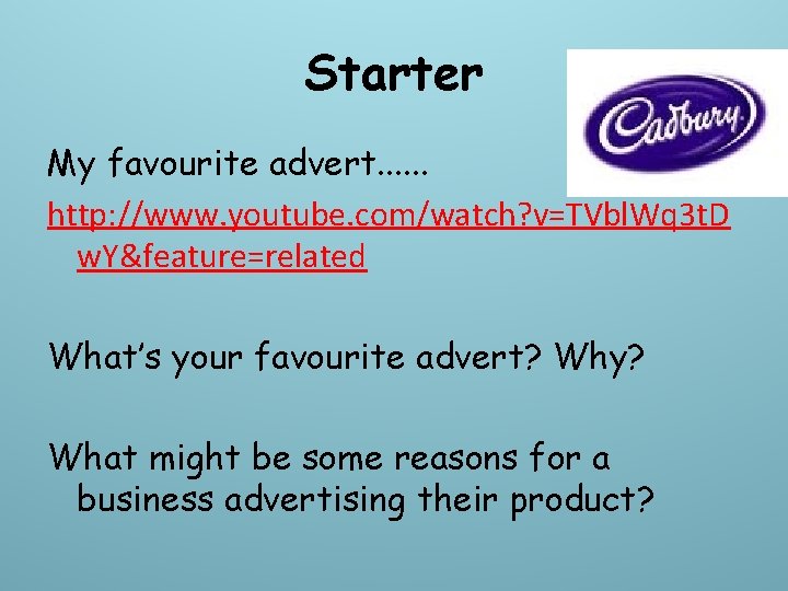 Marketing mix Promotion Objectives To understand the purpose
