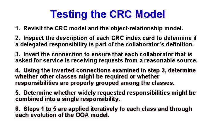 Chapter 23 ObjectOriented Testing These courseware materials are Chapter 23 ObjectOriented Testing These courseware materials are