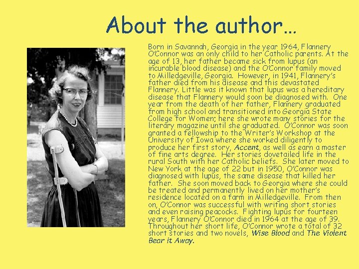 Revelation By Flannery OConnor About the author Born