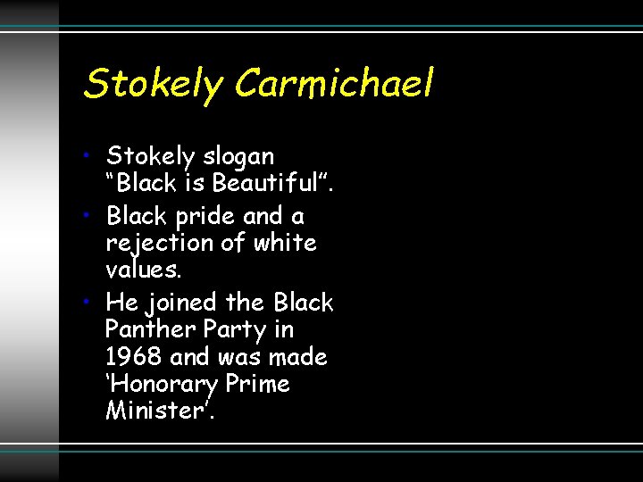 Free at Last Black Power Political movement promoting