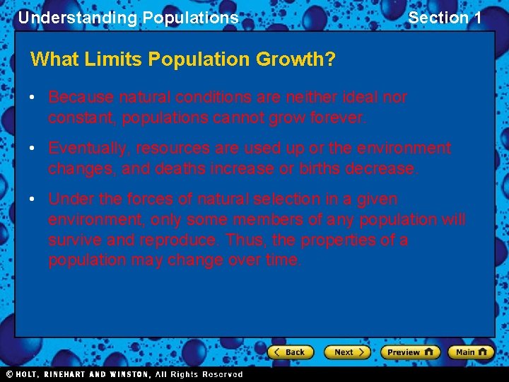 Understanding Populations Bellringer Section 1 Understanding ...