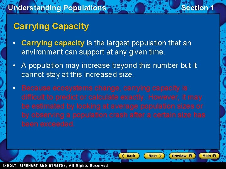 Understanding Populations Bellringer Section 1 Understanding ...