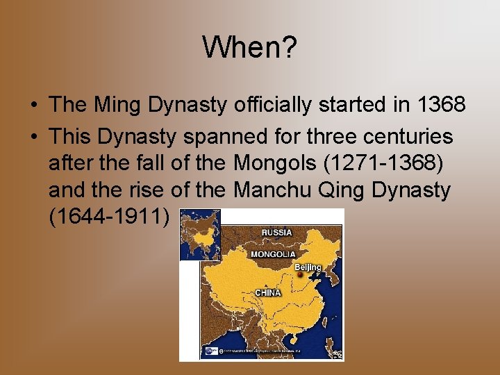 The Ming Dynasty By Jay Simpson The Cause