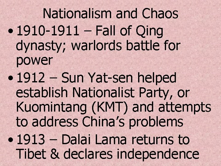 The History of the Peoples Republic of China