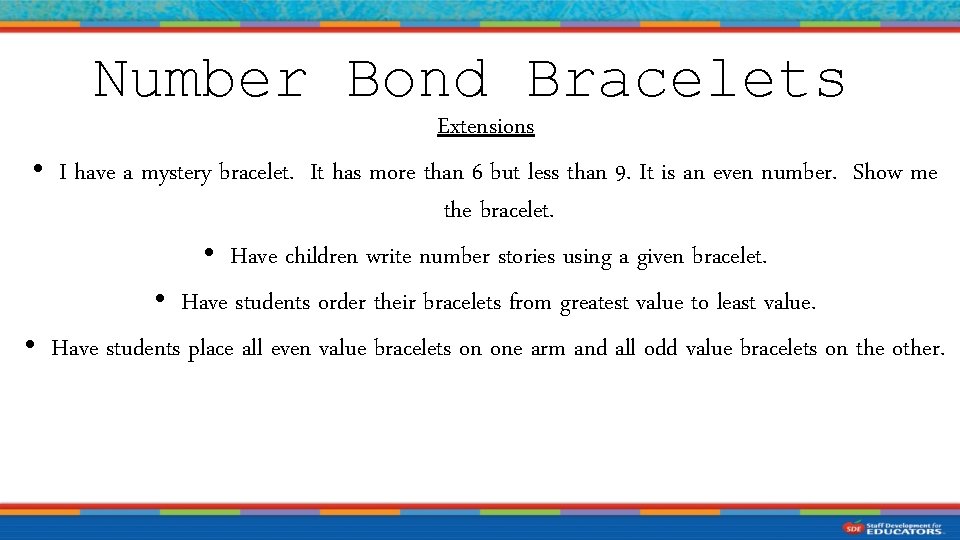 Number Bonds for Addition and Subtraction Charline Brown