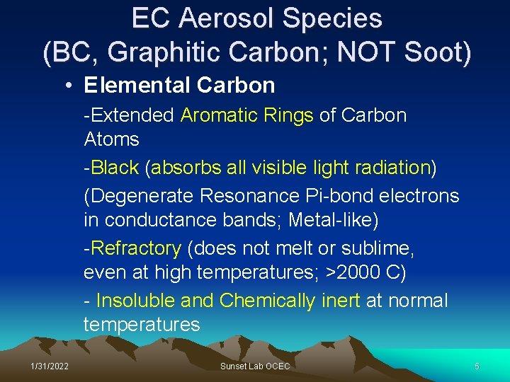 What is Elemental Carbon and How Do Definitions