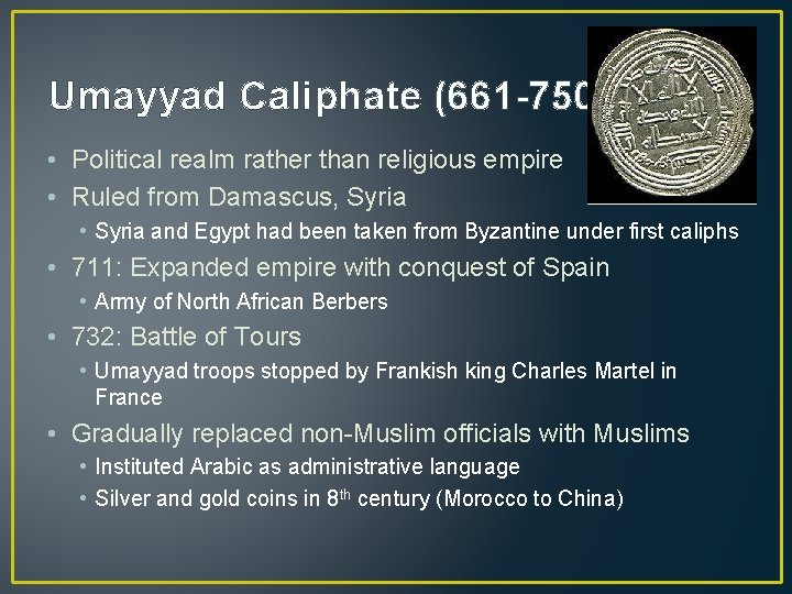 The Caliphates Caliphs and Caliphates Caliphs become religious