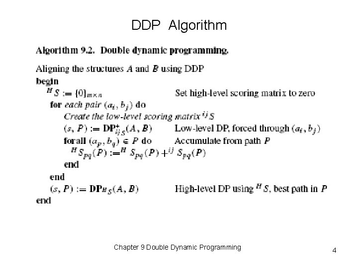 Chapter 9 Double Dynamic Programming Is it possible