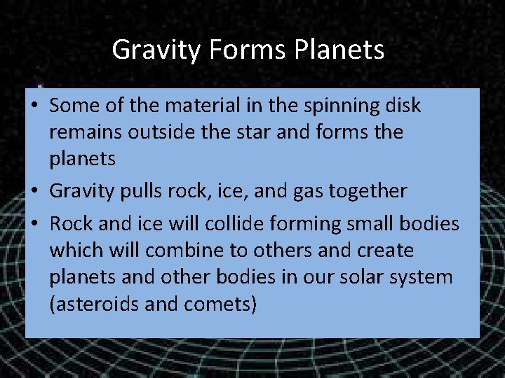 Gravity and Motion Continued Orbital Motion Why do